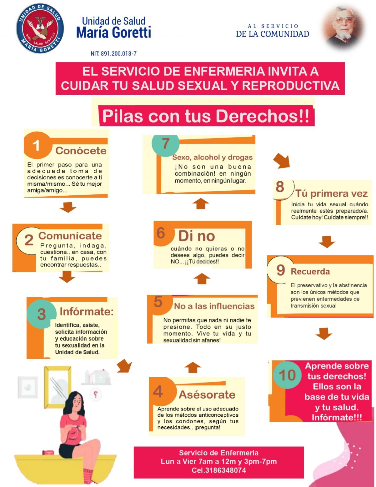 El Servicio De Enfermería Invita A Cuidar Tu Salud Sexual Y